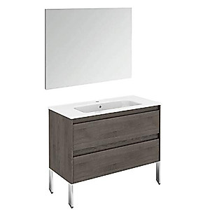WS Bath Collections 100F Pack 1 SA Ambra Bathroom Vanity, Samara Ash, 2 Each