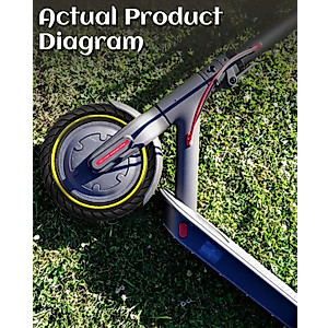 GLDYTIMES 2PCS 10x2/54-152 Solid Tire, 10x2.125 50/75-6.1 Tubeless Tyre for iScooter i9 plus isinwheel s9 max Swagtron SG-5 VOLPAM SP01 Gotrax GXL V2 Ninebot F25/ D40X/ D18W Electric Scooter, Black