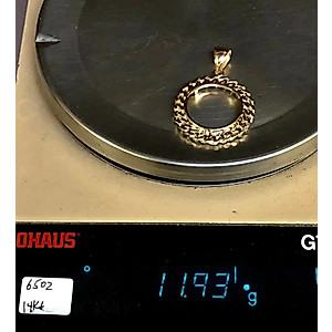 TEX 14k Yellow Gold Pendant, 1/2oz US American Eagle Coin, Approx 25g