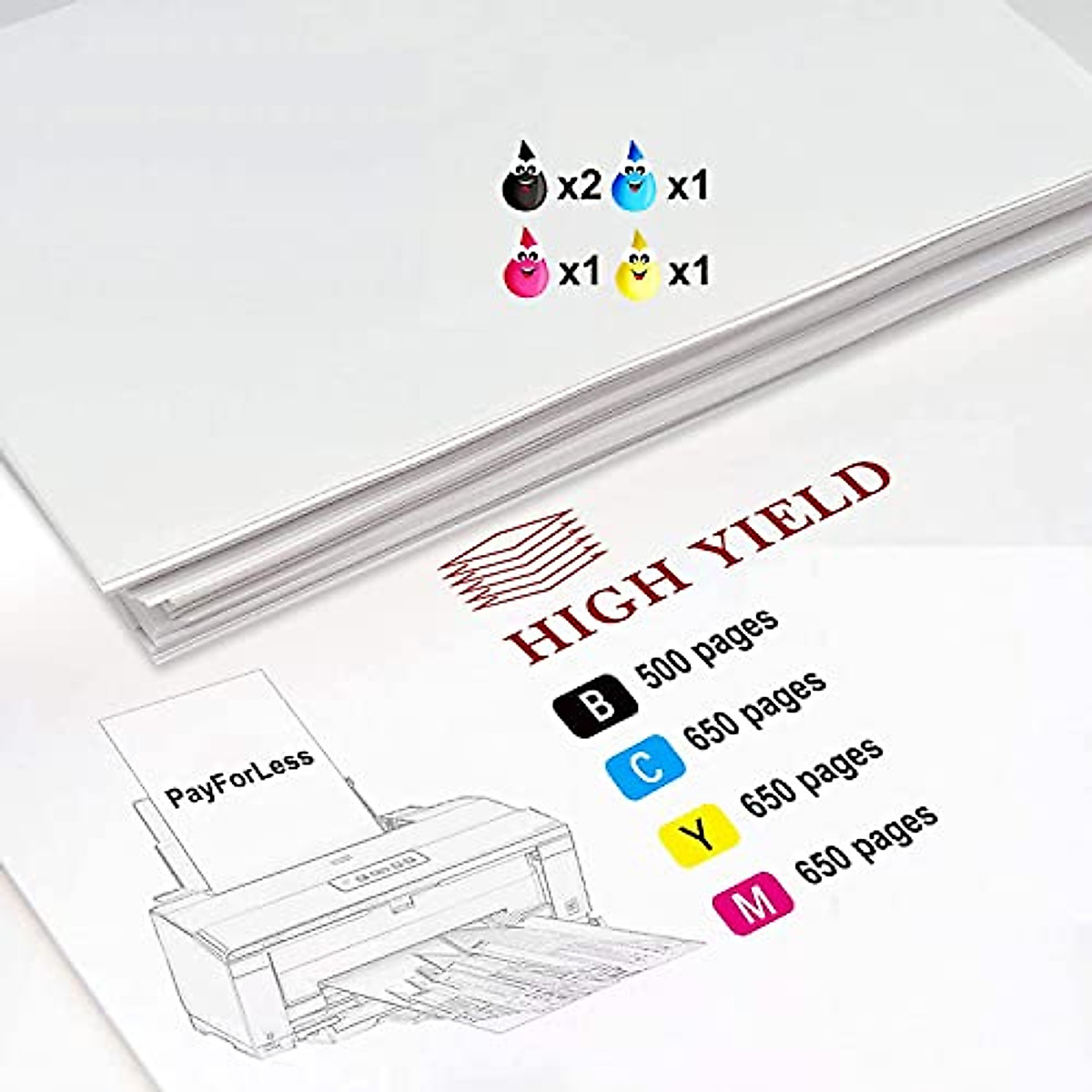 410XL Remanufactured for epson 410 Ink cartridges 5 Pack High Yield for Expression XP-830 XP-640 XP-7100 XP-630 XP-530 XP-635 Printe 5pack (2 Black Cyan Magenta Yellow)