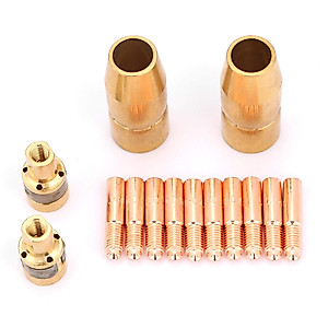 Nozzle 169715,14Pcs/set Welding Set Nozzle Contact Tip Mig Parts Fit Miller 2pcs169715+2pcs196716-10pcs000067