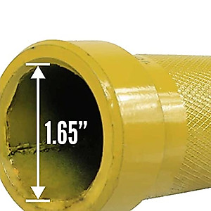 US Cargo Control Ergo 360 Combination Winch Bar, High-Strength Cargo Winch Bar with Angular Tip for Winches and Lever Binders, Ergonomic Design with No-Slip Grip, Yellow, 34 Inches