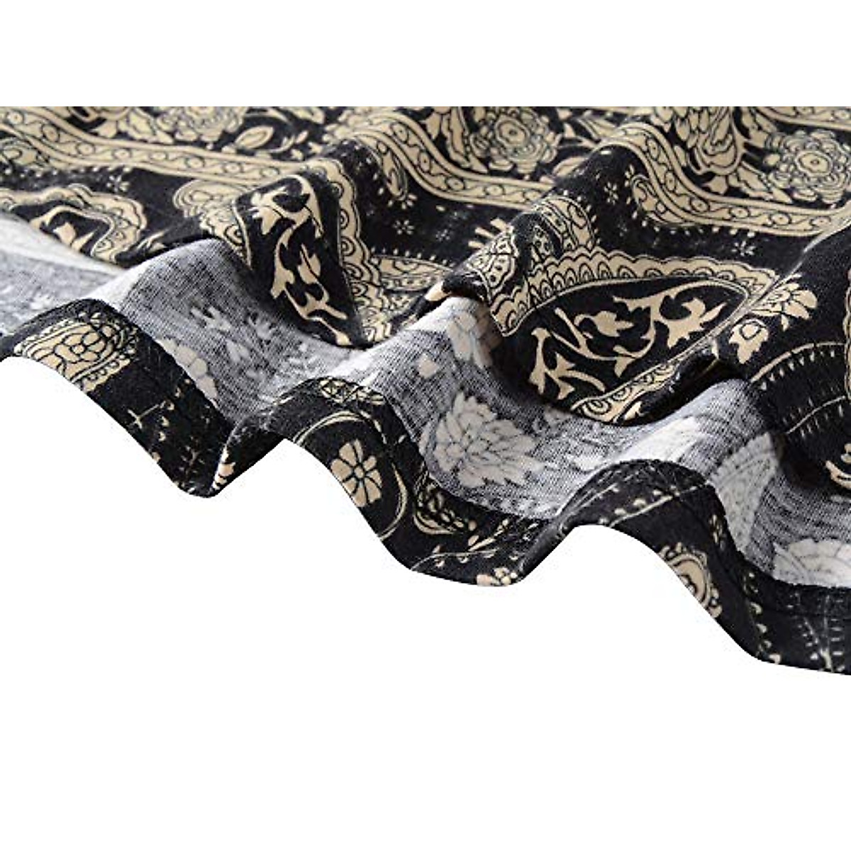 Veranee Women's Plus Size Swing Tunic Top 3/4 Sleeve Floral Flare T-Shirt (XX-Large, 16-10)