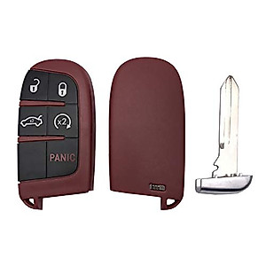 J-ACCES Key Fob Case Shell Fit for Jeep Grand Cherokee Dodge Challenger Charger Dart Durango Journey Chrysler 300