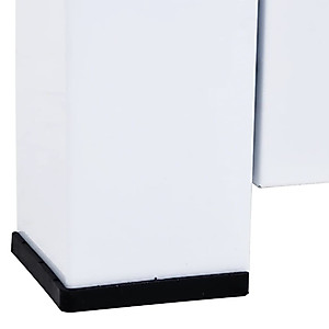 FAMIROSA White Washing Machine Pedestal with Storage Drawer Stand Raiser Utility Room Adjustable Height Dryer Mini Refrigerator Cabinet Stand for Utility Room Washing Room, 27.2" x 27.2" x 12.8"