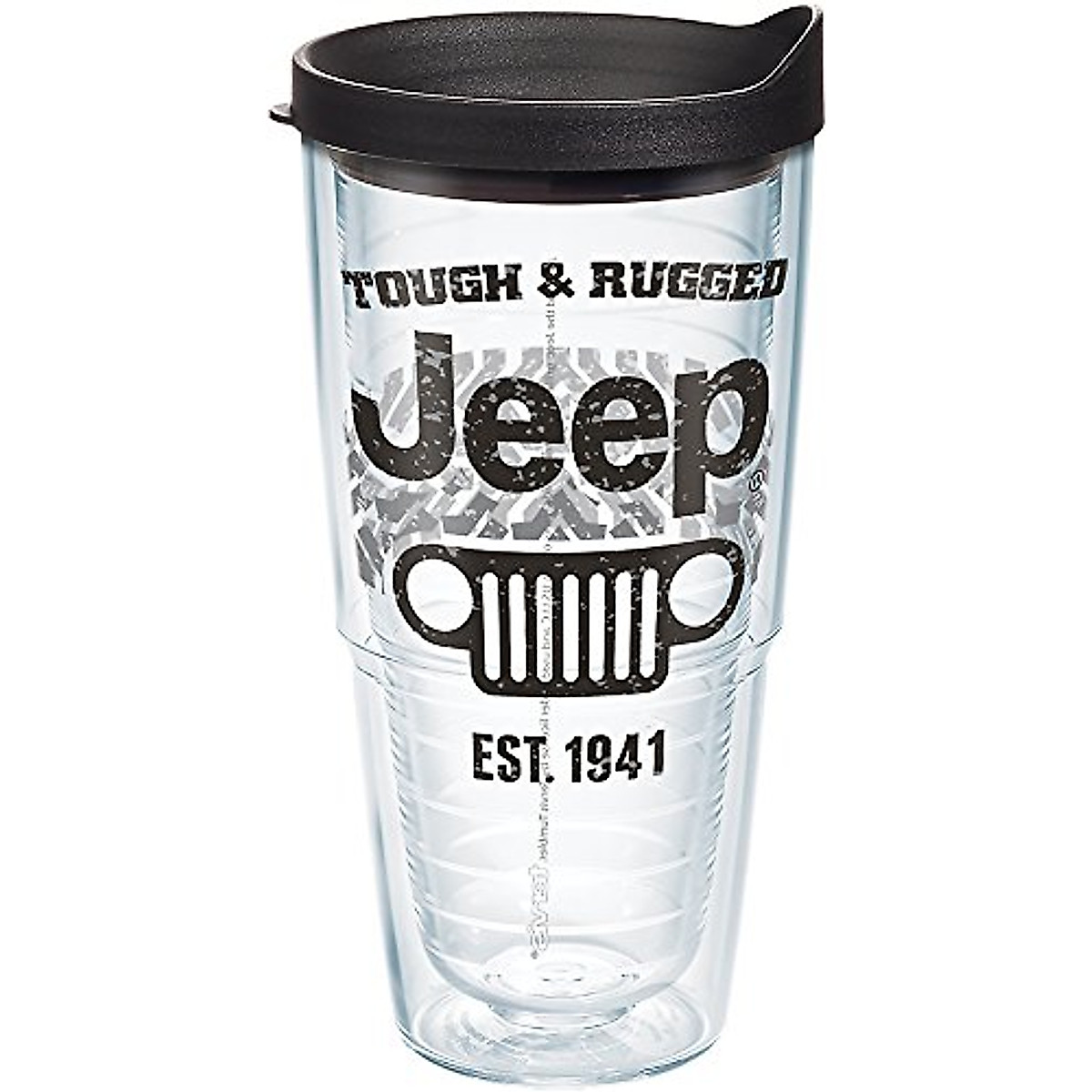 Tervis Jeep Made in USA Double Walled Insulated Tumbler Travel Cup Keeps Drinks Cold & Hot, 24oz, Tough and Rugged