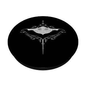 Ocean Animal Stingray Hawaiian Tattoo Maori Tribal Manta Ray PopSockets Swappable PopGrip
