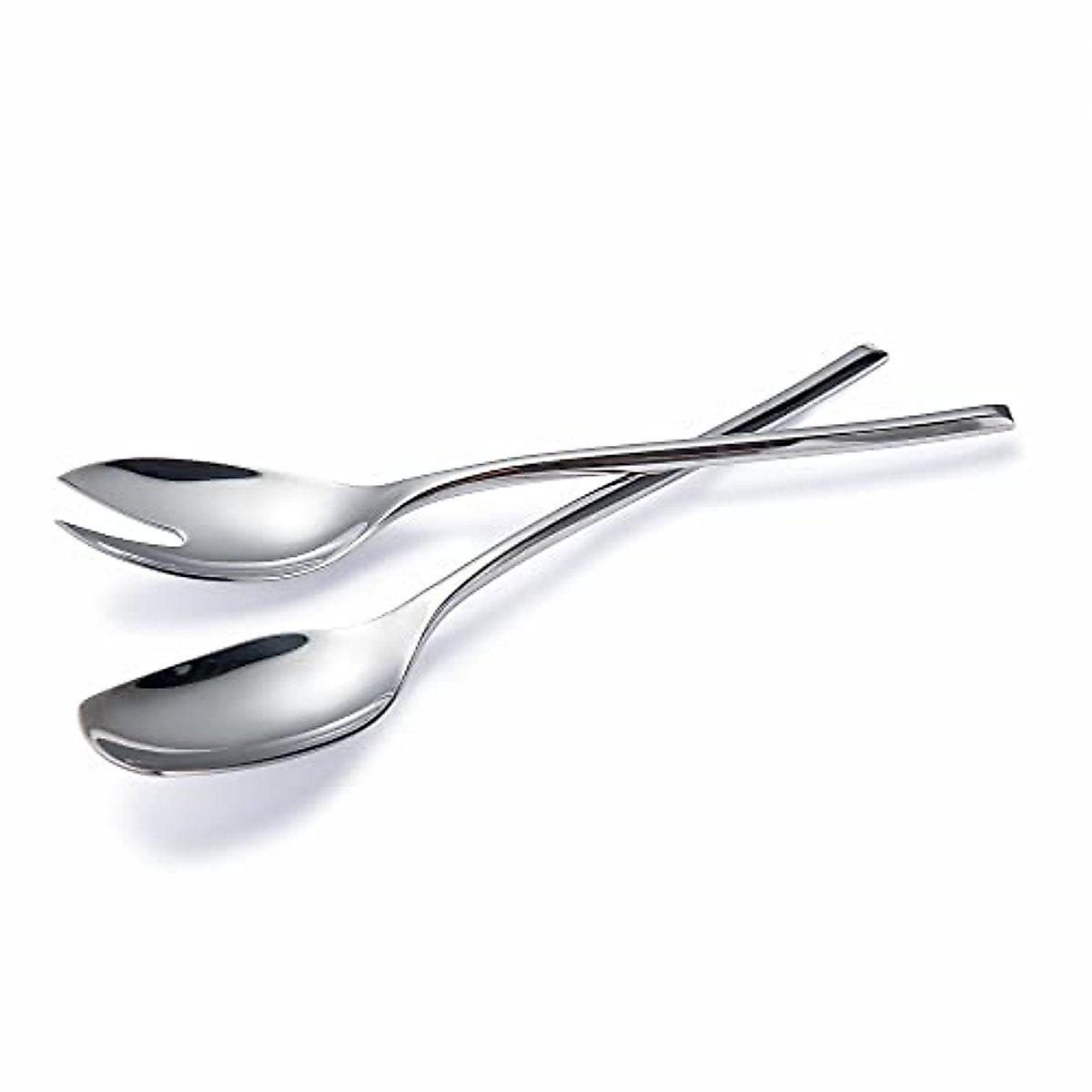 IMEEA Salad Servers 18/10 Stainless Steel Salad Serving Utensils Salad Spoon Fork 10-Inch
