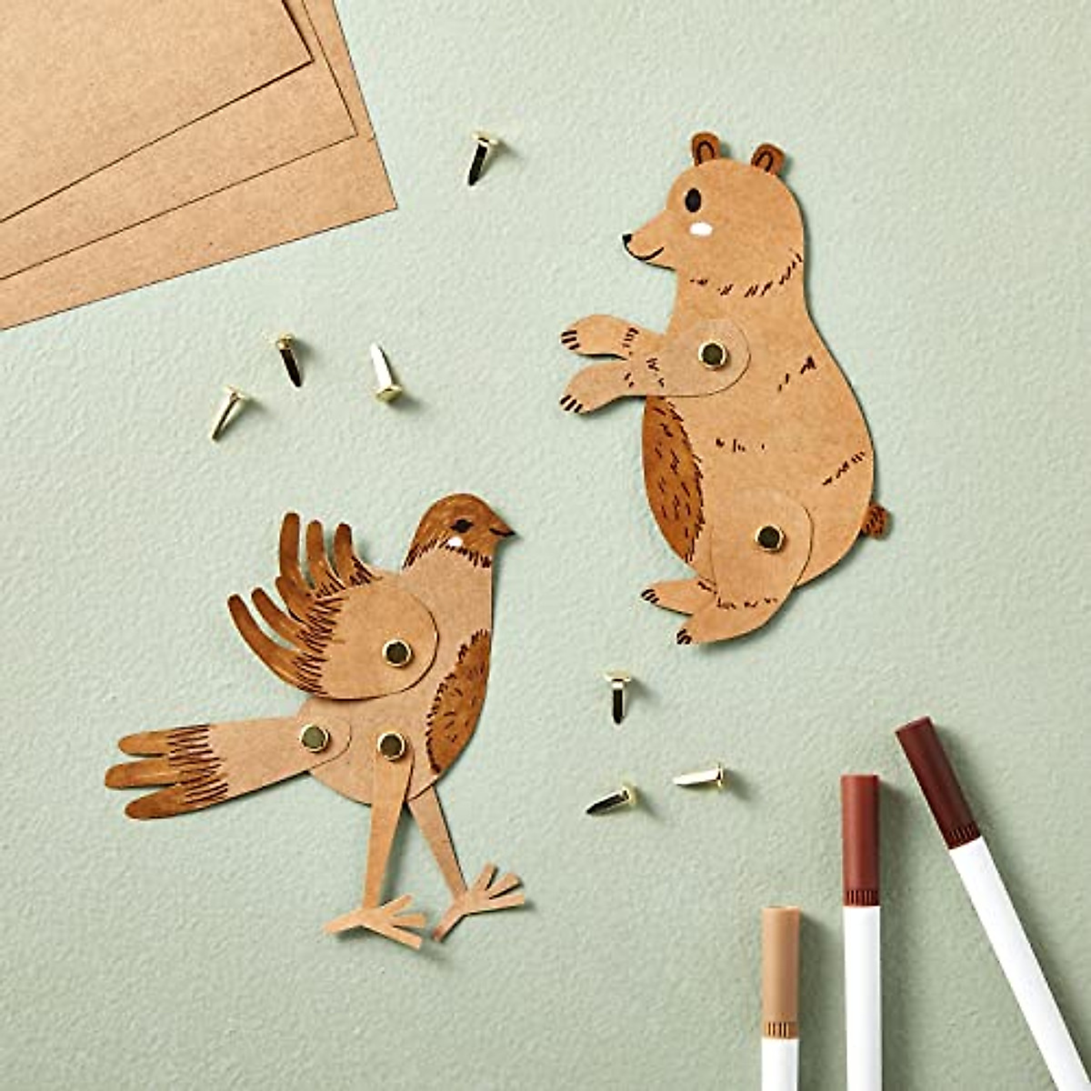 50 Sheets of Brown Kraft Paper or Wedding, Party Invitations, Announcements, Drawing, DIY Projects, Arts and Crafts, Scrapbooking, Letter Size, 176gsm (8.5 x 11 Inches)