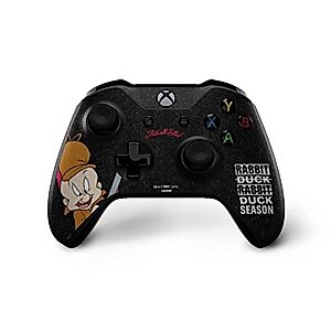 Skinit Decal Gaming Skin Compatible with Xbox One X Controller - Officially Licensed Warner Bros Elmer Fudd Thats All Folks Design