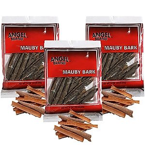 Angel Brand Mauby Bark 0.75 oz Pouch Pack of 3 - Mauby Sourced from Finest Botanical Sources - Unique Blend of Bitter & Sweet Notes - Perfect for Crafting Traditional Mauby Drink, Sodas & Cocktails