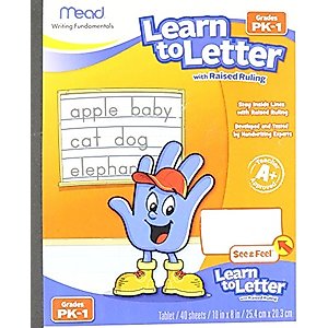 Mead Learn To Letter Writing Book Printed Book,White