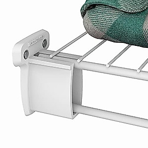 ClosetMaid 21932 Pre-Loaded 2-Inch Side Wall Brackets with Anchors for Wire Shelving, 500-Pack, White, 500 Count