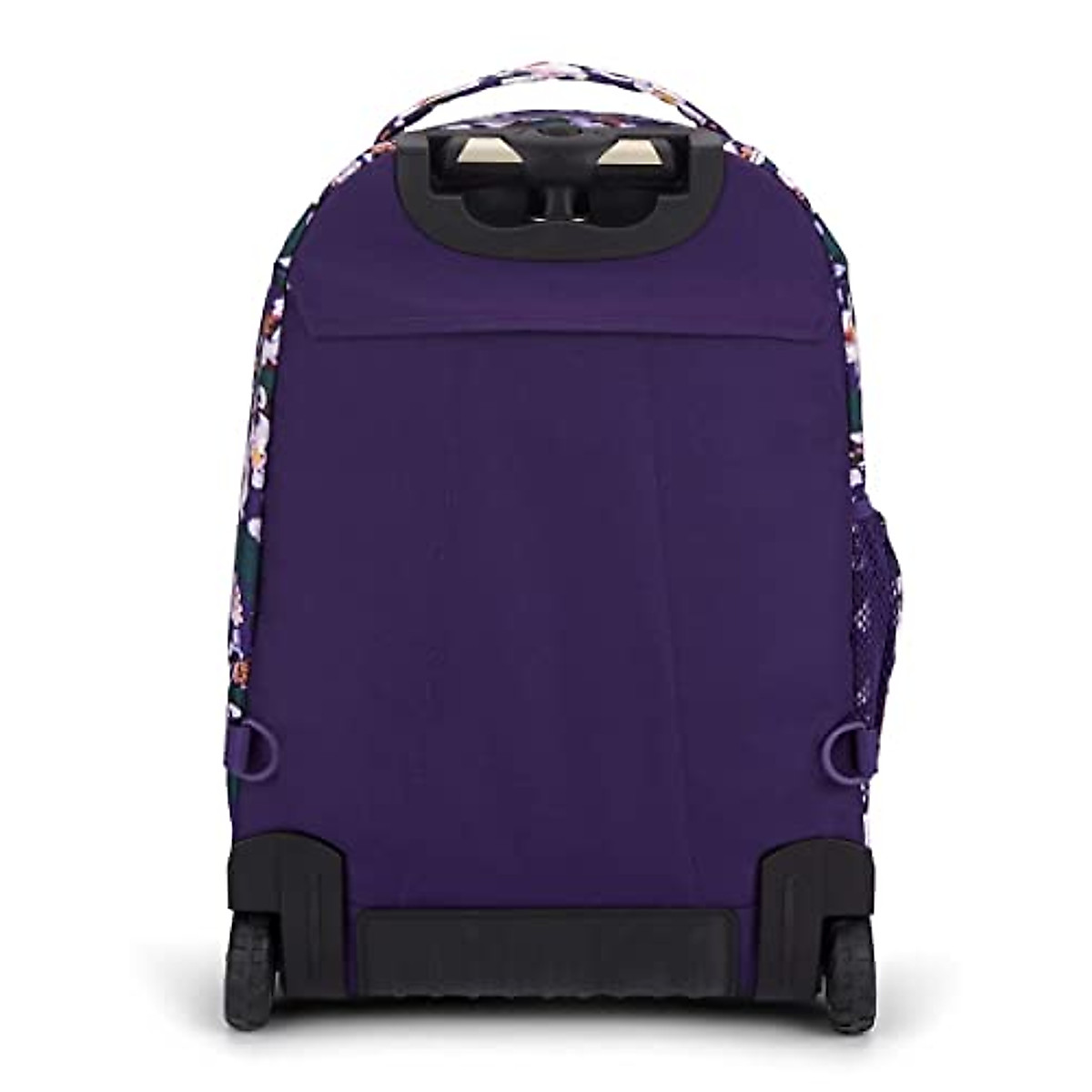 JanSport Driver 8 Rolling Backpack and Computer Bag, Purple Petals - Durable Laptop Backpack with Wheels, Tuckaway Straps, 15-inch Laptop Sleeve - Premium Bag Rucksack