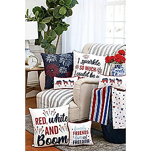 C&F Home Navy Blue and White Ticking Stripe Cotton Woven 50x60 Throw Blanket Farmhouse 50x60 inches Navy