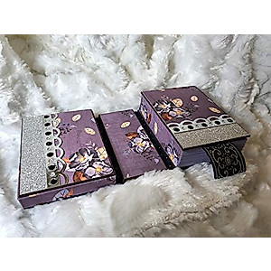 Matty's Crafting Joy Lavender Bliss 12x12 Double Sided Scrapbook Cardstock Paper Pad, 30 Floral Designer Premium Patterned Heavyweight Paper Pack