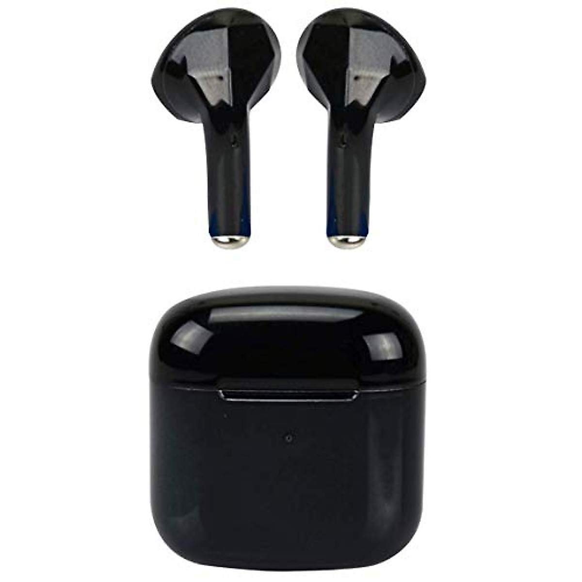 Wireless Bluetooth Pro Earbuds - True Wireless Stereo Sound Ear Buds - in-Ear Headphones with More Bass and Clearer Sound - Premium Ear Buds with Charging Case and Cable (Black)
