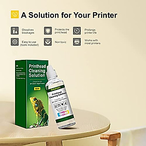 SHEENGO Universal Printer Cleaning Kit | Printhead Cleaning Kit for HP Canon Brother Inkjet Printers 8600 8610 ET-2650 WF-2650 WF-2750 WF-7710 WF-7720 ect, High Efficiency Premium Syringe, 100ML