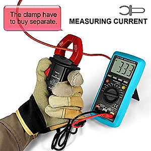 allsun Auto-Ranging Digital Multimeter Capacitance Test Multi Tester Electrical Test Tools AC DC Amp Volt Temp OHM DMM Auto Power Off Backlight Max.Reading 1999 EM420B