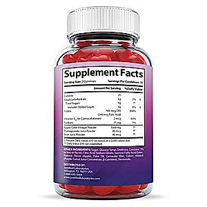 Justified Laboratories (2 Pack) Keto Flow ACV Gummies 1000MG with Pomegranate Juice Beet Root B12 120 Gummys