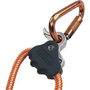 ProClimb Arborist Positioning Lanyard by Pelican Rope - 1/2 in x 10 ft Polyester Rope with Aluminum Snap Hook - Adjustable, High Visibility, ANSI/OSHA Certified for Work Positioning and Tree Climbing