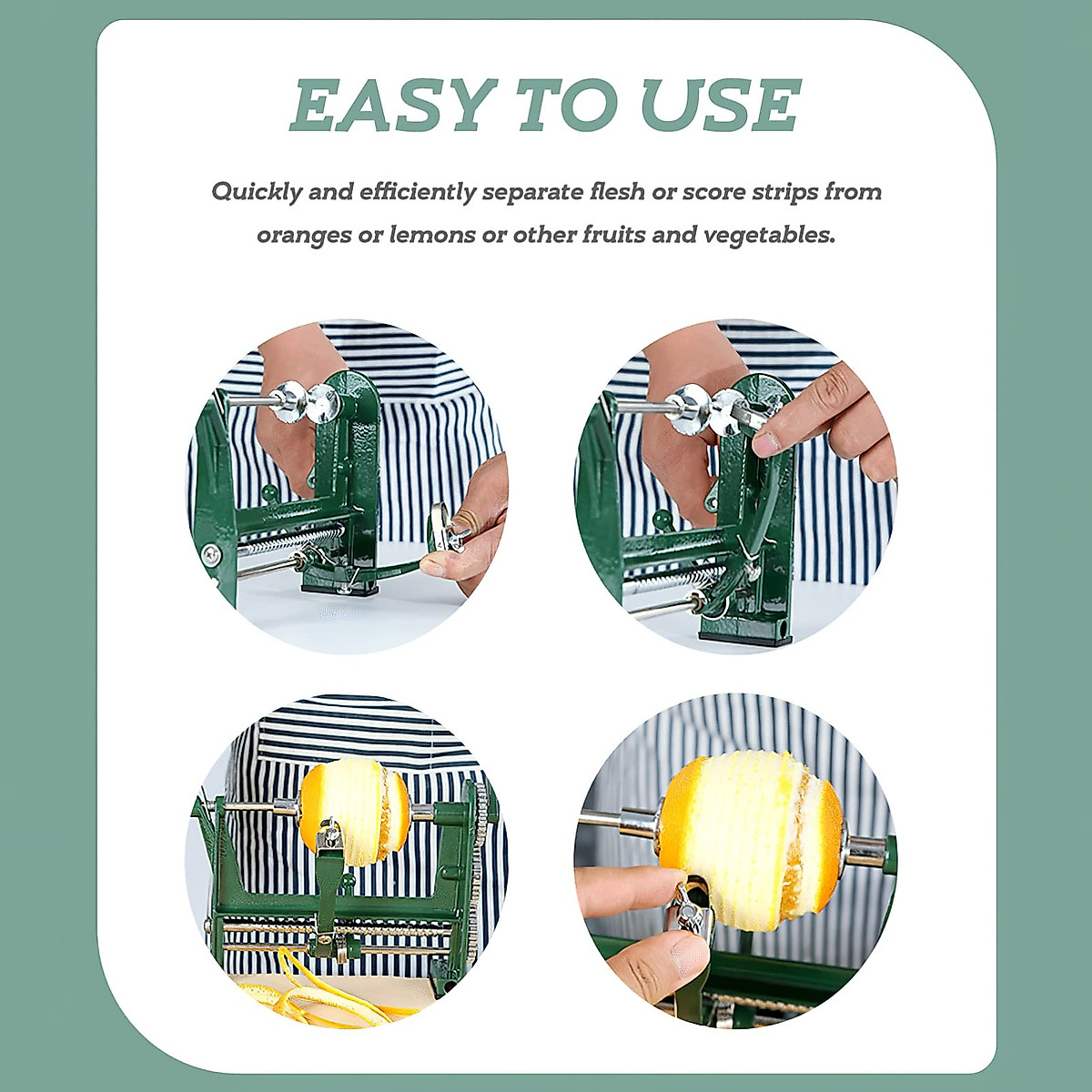 NOLITOY Veggie Peeler Orange Peeler Machine Vegatable Peel Remover Potatoe Slicer Pie Slicer Hand Crank Durable Apple Peelers Pear Peeler Slicer for Apples Fruit To Rotate Corer