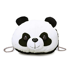 Panda Purse, Panda Shoulder Bag Plush, Stuffed Plush Bag Panda Backpack Plush, Travel Satchel Wallet Cosmetic Storage Bag for Girls Gift (Panda)