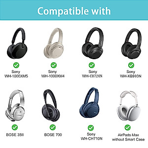 XANAD Carrying Case for Sony, Beats, JBL, OneOdio, Soundcore Anker Life Q20, M-Audio HDH40, Bose, Audio-Technica, AKG, Behringer, Philips - Travel Protective Carrying Storage Bag