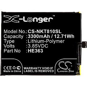 3300mAh Battery Replacement for 8.1 TA-1128 TA-1119 HE363 HE377 HE362 (3.85V)