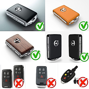 Car Key Fob Cover Compatible with Volvo XC90, XC60, XC40, S60, S90, V60, V90, Polestar 1, Polestar 2, Car Key Fob Case Refit Cover