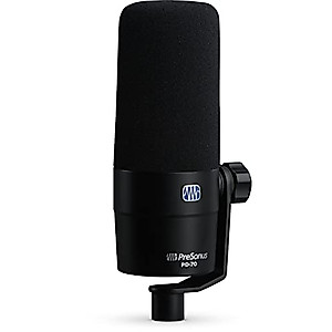 PreSonus PD-70 Dynamic Vocal Microphone for Broadcast, Podcasting, and Live Streaming
