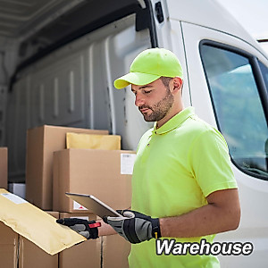 KAYGO Work Gloves For Men, KG125M Mechanic Utility Work Gloves for All Purpose, Excellent Grip, Heavy Duty, Improved Dexterity, Touch Screen, Large