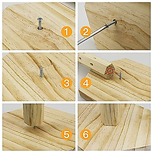 DOERDO Cake Pop Stand 48 Hole Cake Pop Holder Wooden Lollipop Stand, Dessert Stands for Wedding Baby Showers Birthday Party