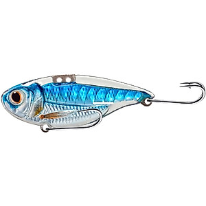 LIVE TARGET ICT Shad- Blade Bait, 2.25", 1/2 oz, Glow/Pearl