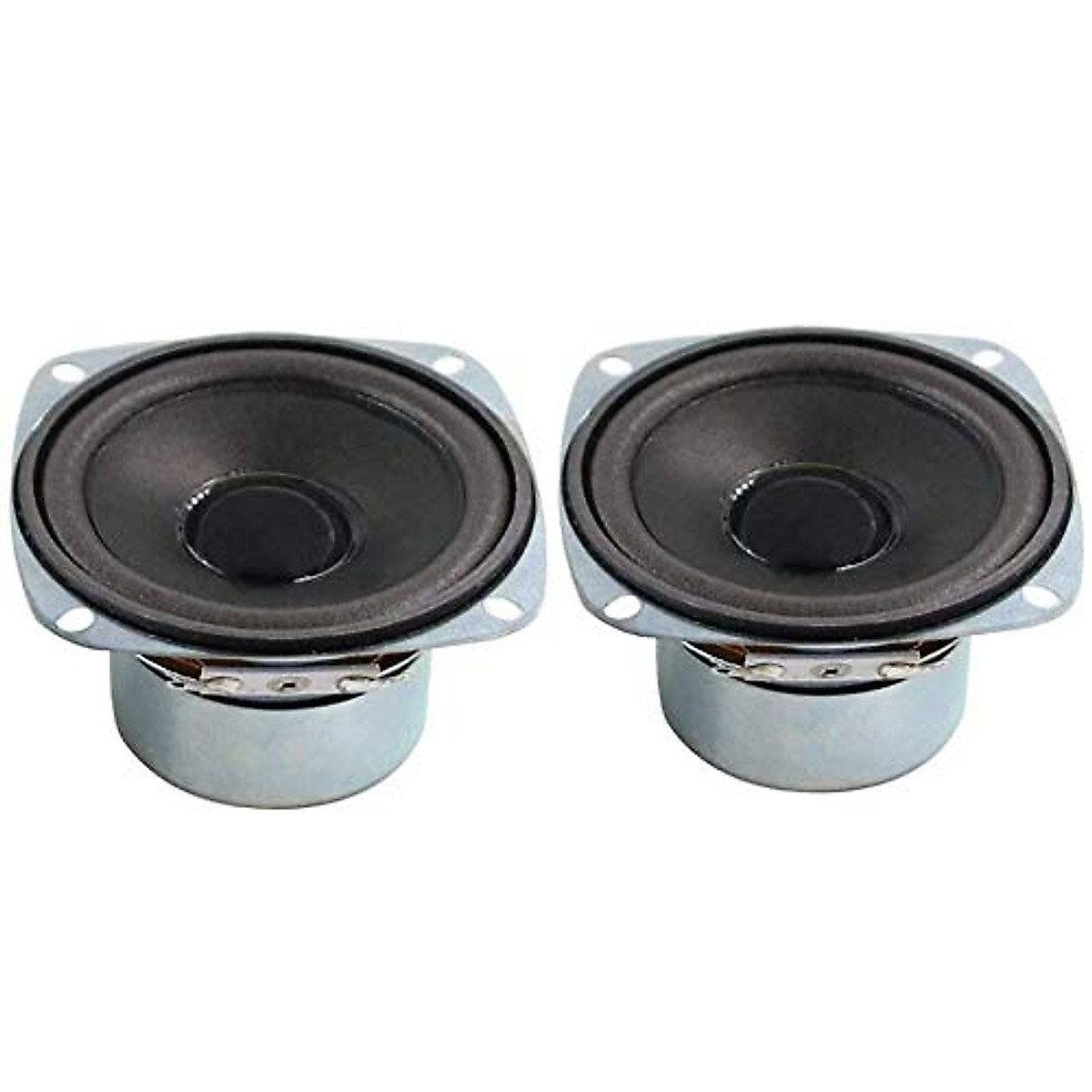 HZPOWEN 10W Mini 3" HiFi Full Range Speaker 8 Ohm Anti-Magnetic Audio 2.0/2.1 Home Stereo Woofer Loudspeaker 90dB High Sensitivity for DIY Boom Box Satellites Speaker