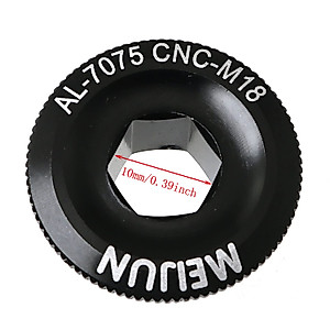 RLECS M18 Crankset Arm Bolt Aluminum Alloy Bicycle Crank Arm Screws Crank Fixing Bolt Mountain Bike Crank Cover Screws Cycling Parts, Black