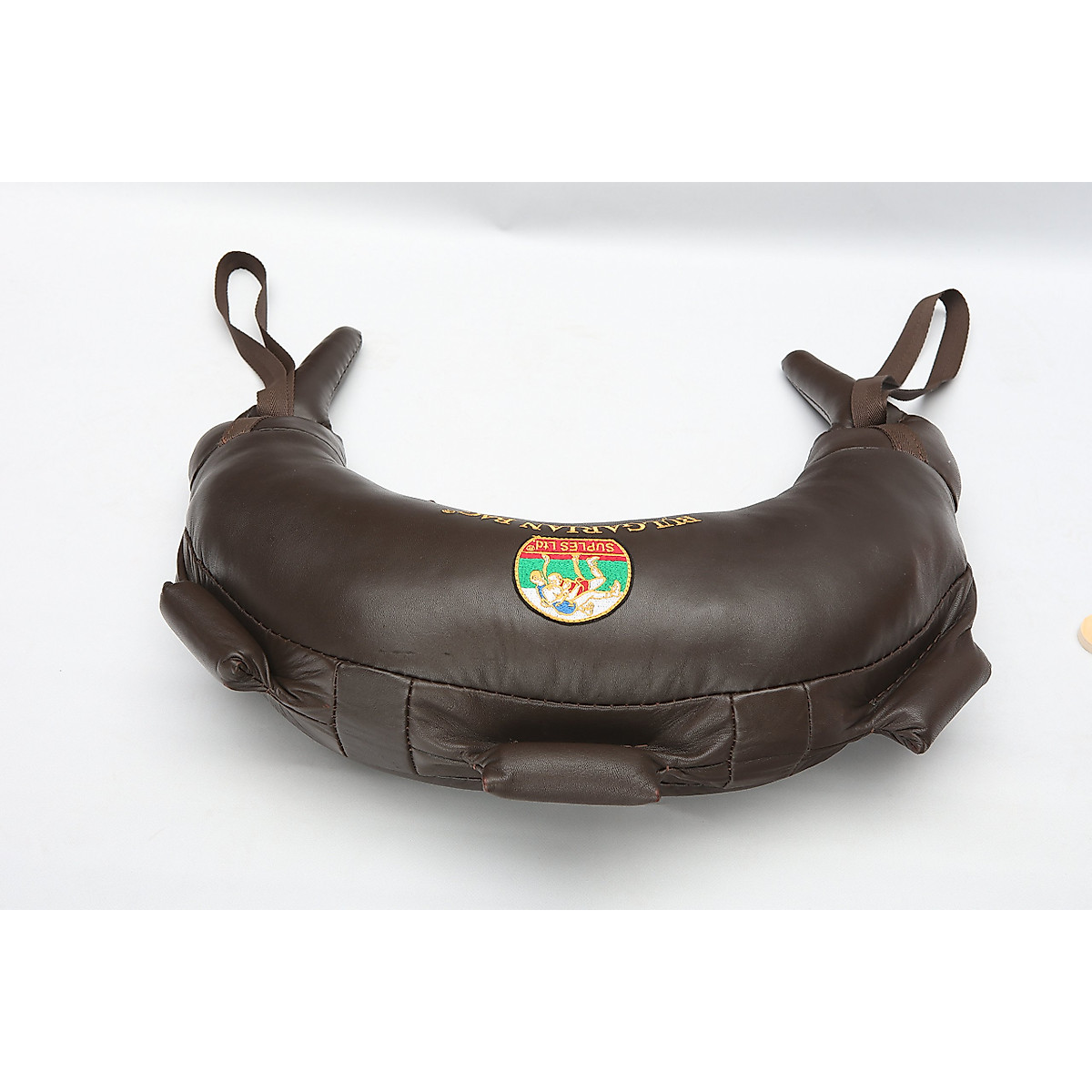 Bulgarian Bag - Genuine Leather (44 lb.) (Fitness, Wrestling, Judo, Grappling, Functional Training, MMA, Sandbag), Brown,X-Large, B01IABC8U0