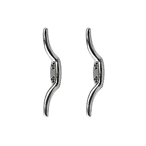 Meprotal 10pcs Blinds Cord Cleats, Metal Blind Cord Safety Rope Cleat Holder with Screws for Window Blinds Roman Shade Curtains Sun Shades Ropes