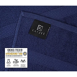 ZUPERIA Classic Bath Towels - 6 Pack - 27" x 54" - Ultra Soft 100% Cotton Large Bathroom Towels, Highly Absorbent Towel for Bathroom, Ideal for Pool, Home, Gym, Spa, Hotel (Assorted)