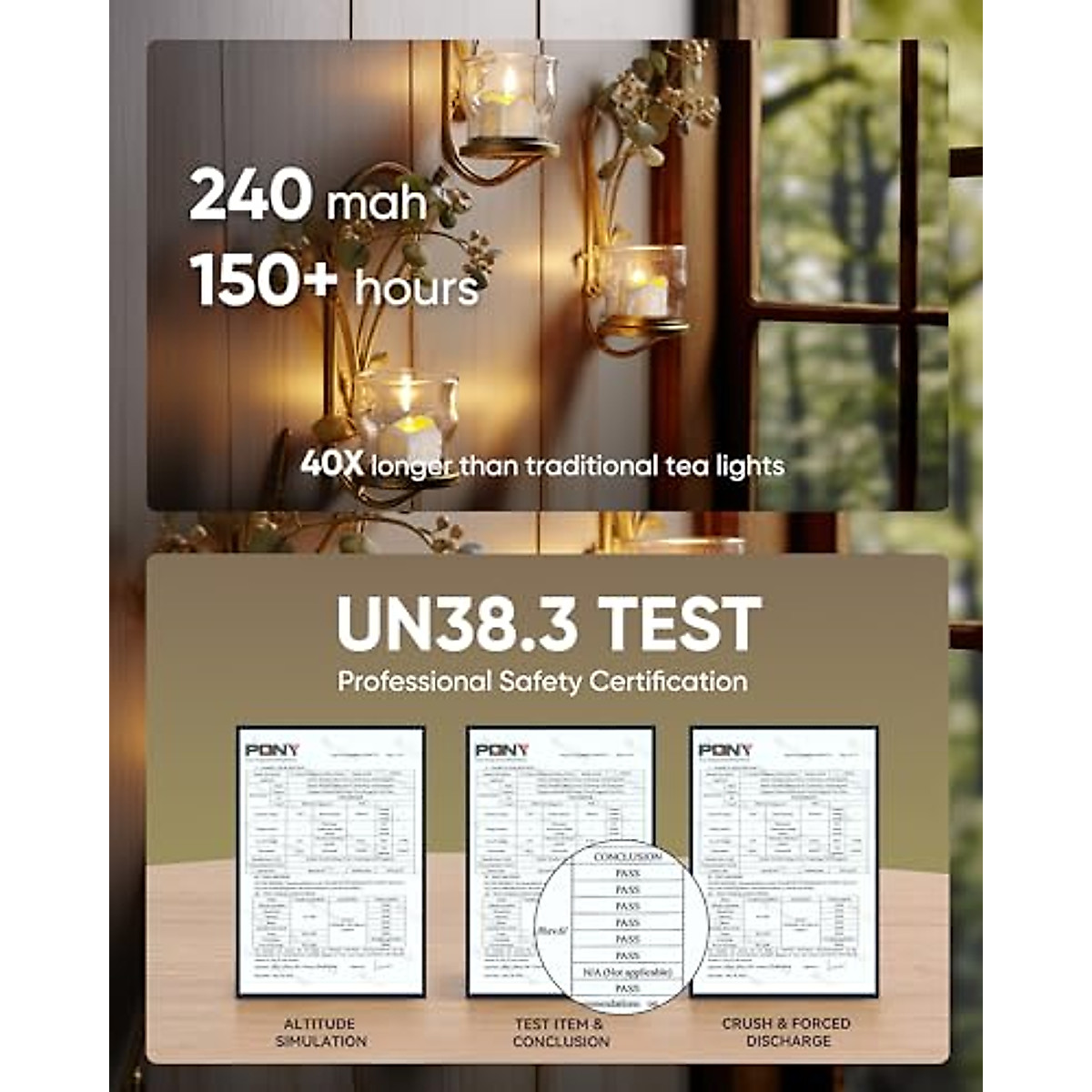 Homemory Timer Tea Lights, Flameless Flickering Battery Operated, Auto-On 6 Hours and Off 18 Hours Everyday, Batteries Included, Long-Lasting, Pack of 12