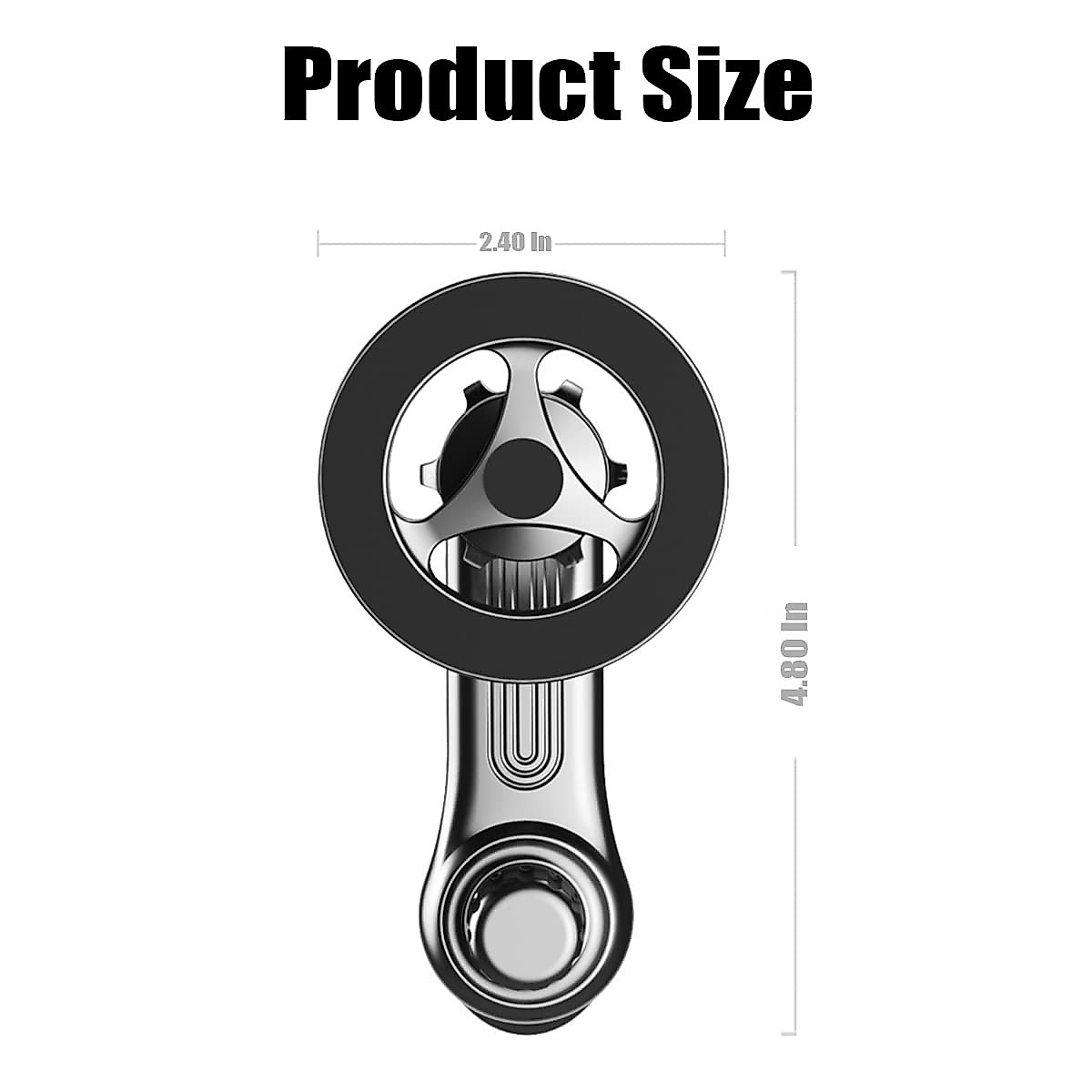 AICEL Phone Holder for Car, Strong Magnetic Air Vent Cell Phone Mount, 360° Rotation Adjustable Hands Free Phone Grip, Libra Ring-Shaped Universal Car Accessories Fit iPhone 14 Series All Smartphones