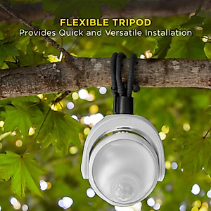 Limitless Innovations Lumenology Portable LED Motion Sensor Light Provides 148 Lumens with a 13 ft Detectable Range and Flexible Tripod Base with Magnetic Option – Indoor/Outdoor (White)