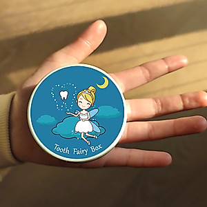 Tooth Fairy Box for Boys and Girls, Baby Tooth Box for Under Tooth Fairy Pillow, Lost Baby Teeth Holder, Kids Toothfairy Keepsake Organizer