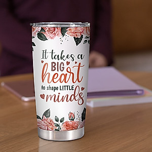 Teacher Gifts for Women - Teacher Appreciation Gifts - Gift Ideas for Teachers Women - Appreciation Week, Valentine, Birthday Gift Ideas for Teachers - 20 Oz Stainless Steel Tumbler with Lid