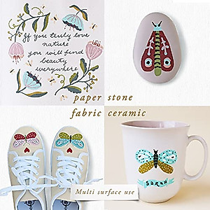 Primrosia 12 Signature Acrylic Paint Pens – Extra Fine Tip Markers Set. Art Supplies for Paper, Crafting, Glass, Canvas, Rock Painting, Card Making, Coloring and DIY