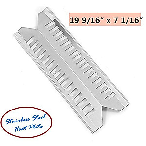 DcYourHome Grill Heat Plate Replacement for Select Broil-Mate 24025HNT 30030HNT and Master Forge 30030MSF, Stainless Steel Heat Tent Shield Plate for Select Fiesta Gas Grills