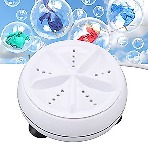 Mini Washing Machine, Ultrasonic Low Noise Dryer Washer, Compact Laundry Washer with USB Charging, Quite Mini Washer, Small Cleaning Machine for Underwear Socks