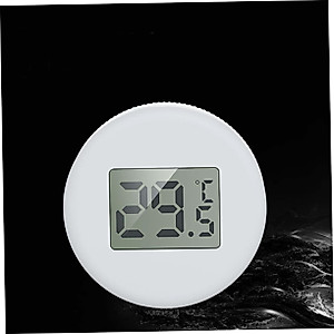 BESPORTBLE 1pc Digital Thermometer for Fish Tank Digital Fish Tank Thermometer Digital Pond Thermometer Submersible Thermometer Terrarium Temperature Monitor White Glass Aquarium