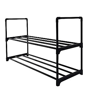 JZHHRPP 2-Tier shoe racks shoe rack storage shoe rack small shoe rack door shoe rack living room shoe rack bedroom shoe rack 70x30x46cm
