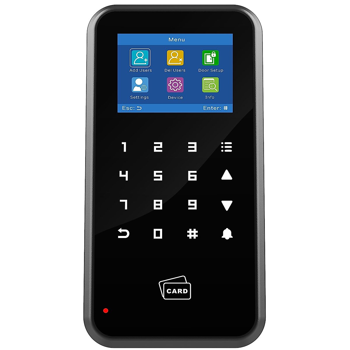 UHPPOTE 2.4-inch Display Door Access Control Touch Keypad 125khz Compatible with WiFi Tuya